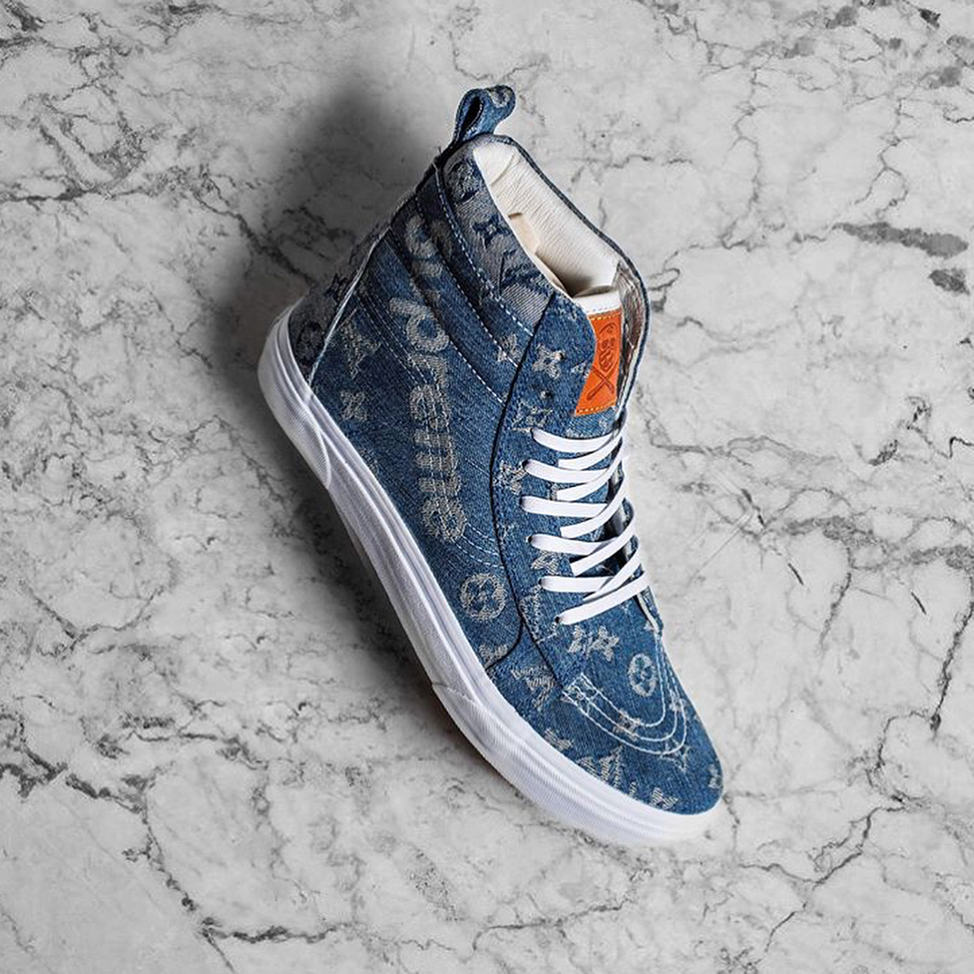 Supreme x Louis Vuitton x Vans Sk8-Hi 定制鞋款 by The Shoe Surgeon – Vans爱好者